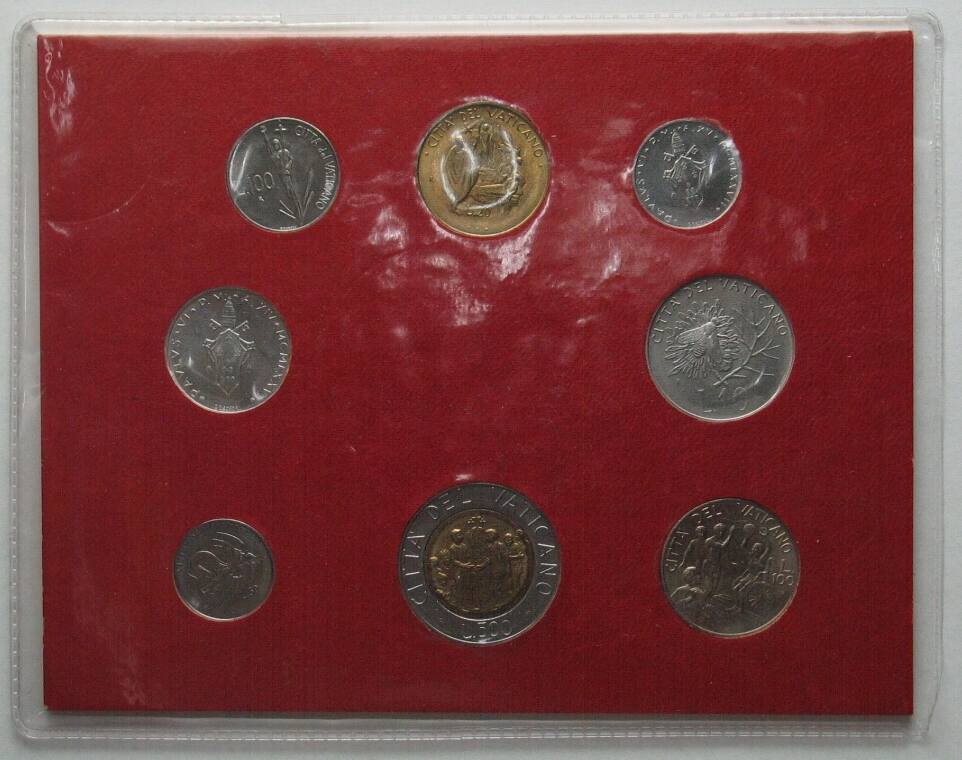 Vatikan VATICAN Souvenir Coin Set 1976-1995, JOHN PAUL II, BU | MA-Shops