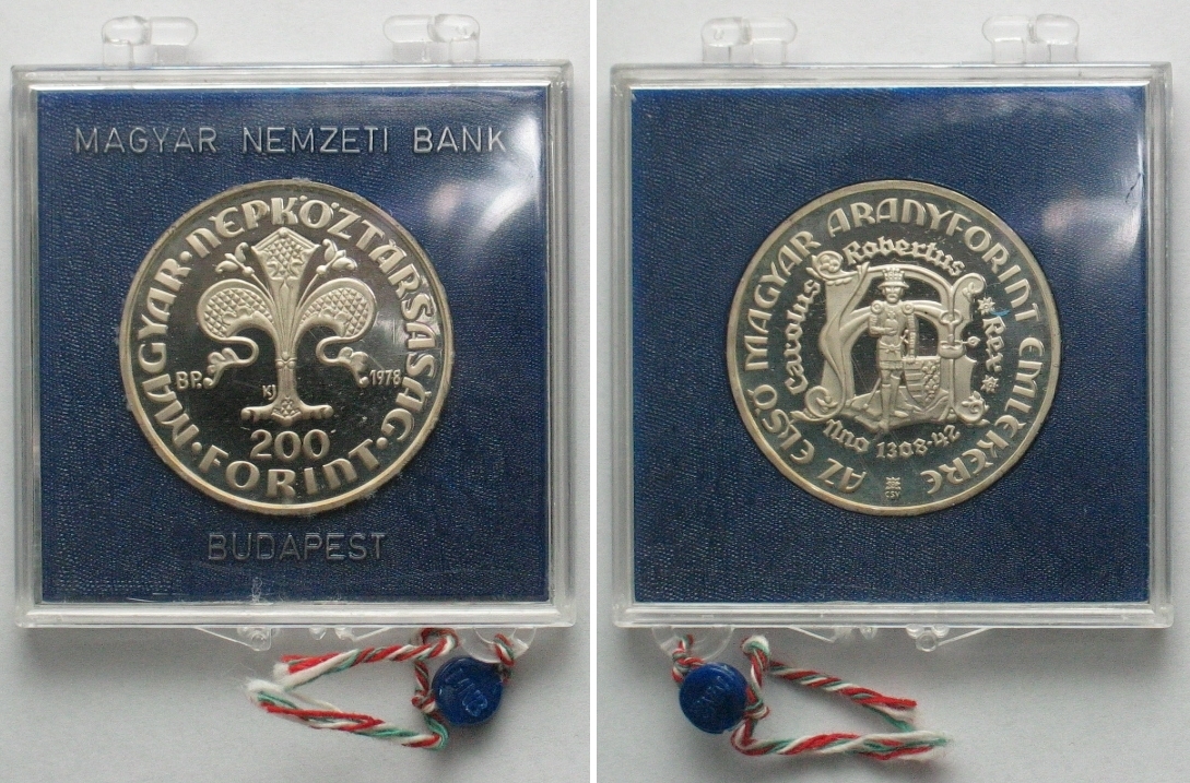 Ungarn HUNGARY 200 Forint 1978, 1th HUNGARIAN GOLDEN FLORIN, silver ...