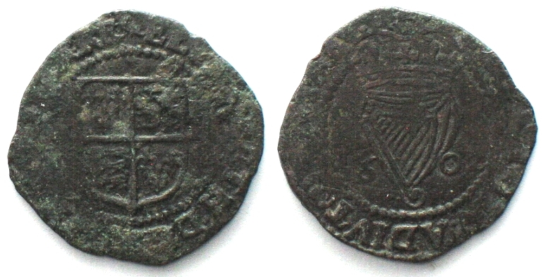 Irland IRELAND. Penny 1602, ELIZABETH I, copper RARE! EF | MA-Shops
