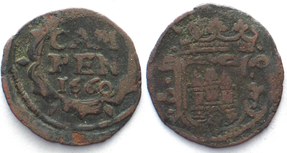 Niederlande - Kampen NL - KAMPEN Duit 1660 copper VF | MA-Shops