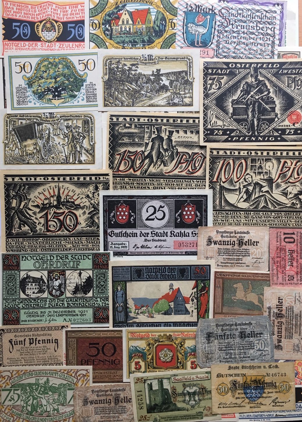 Deutschland - Notgeld 1917-1923 GERMAN NOTGELD Collection over 100 pcs ...
