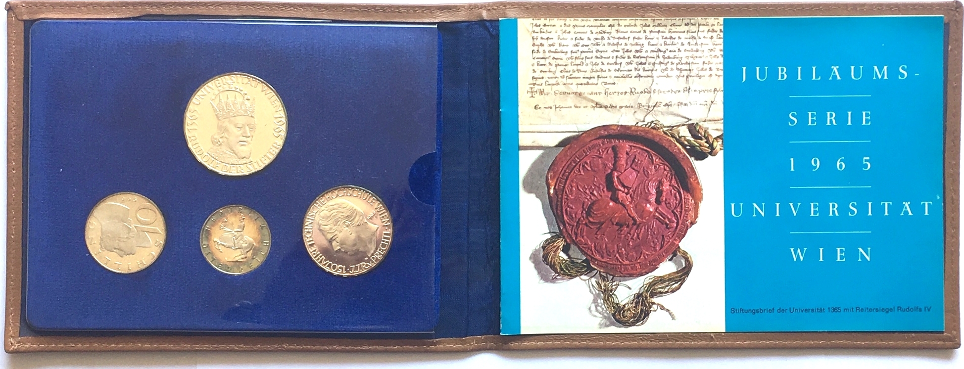 Österreich AUSTRIA 1965 UNIVERSITY OF VIENNA COMMEMORATIVE SILVER PROOF ...