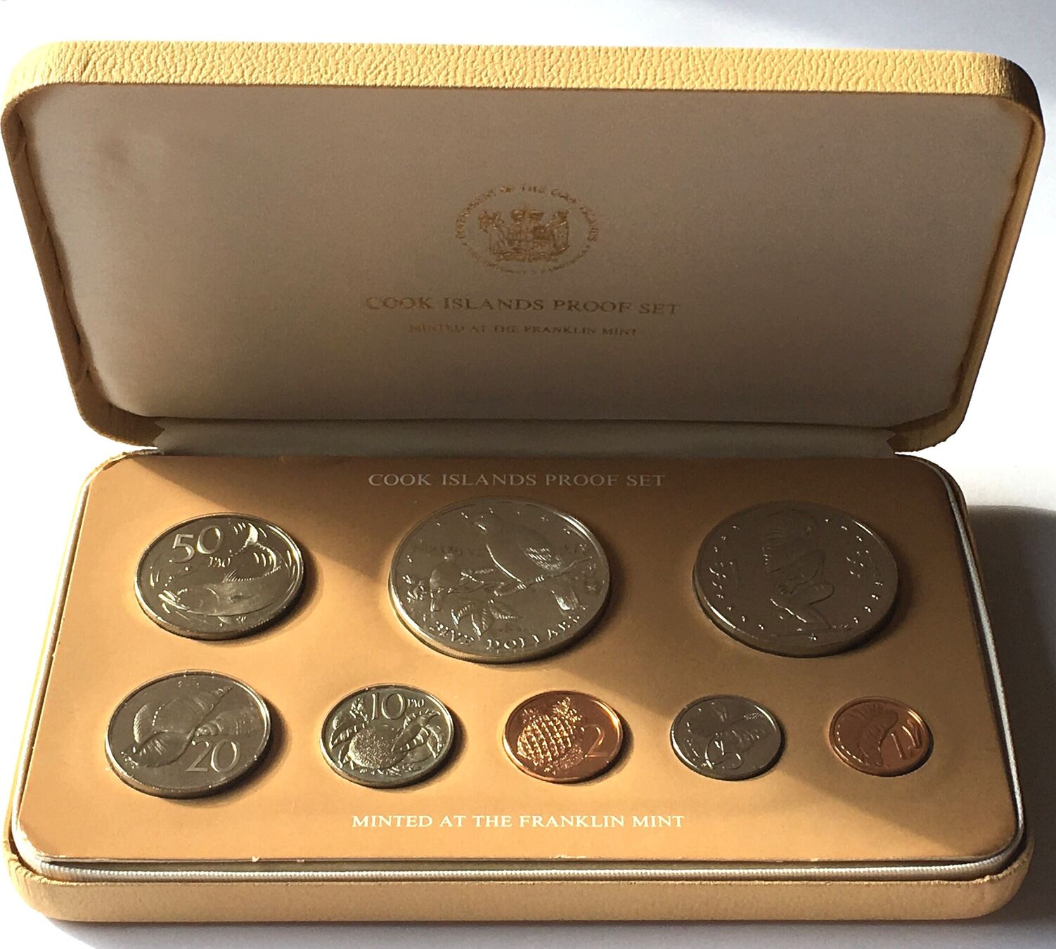 Cook-Inseln COOK ISLANDS 1979 PROOF SET 8 coins w. silver # 45014 | MA ...