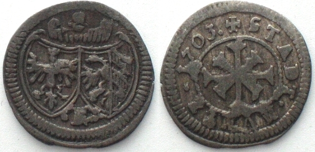 Nürnberg Germany NUREMBERG. Kreuzer 1703, silver VF | MA-Shops