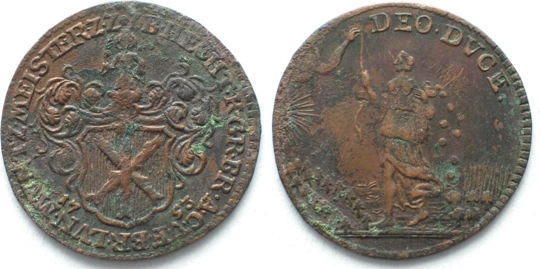Harz - Münzmeisterjetons ZELLERFELD Mintmaster token 1753 JOHANN ...