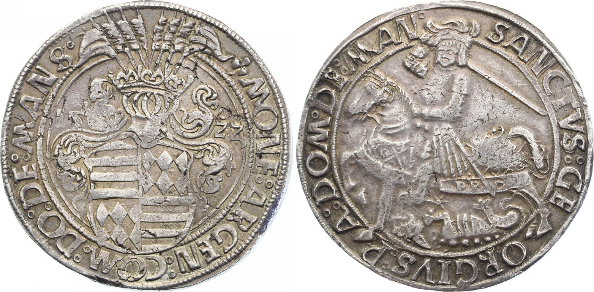 Mansfeld Taler 1522 Günther, Ernst, Hoyer, Gebhard und Albrecht 1486 ...