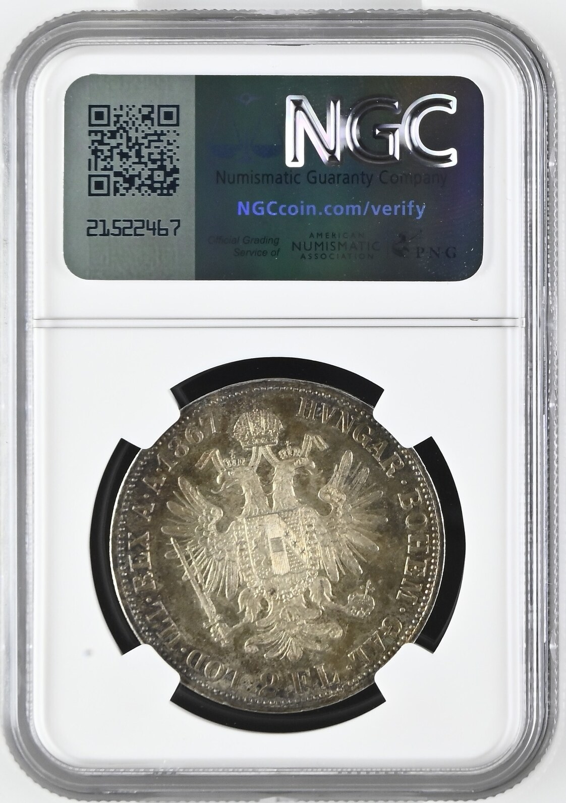 Österreich 2 Florin 1867 Franz Joseph I.- Wien- Top Pop NGC MS 64 | MA-Shops