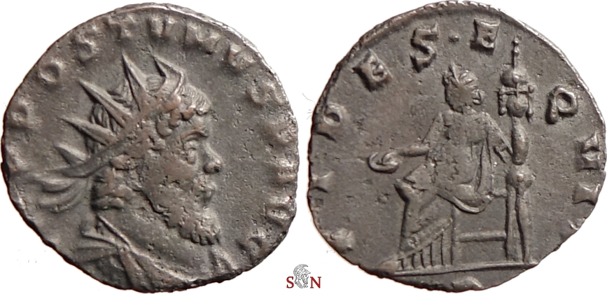 Postumus Antoninianus - Aureolus - Extremely rare obv legend. - AGK ...