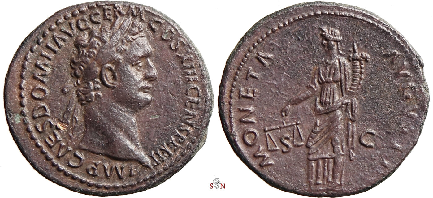 Domitianus AE As - MONETA AVGVSTI - RIC 756 | MA-Shops