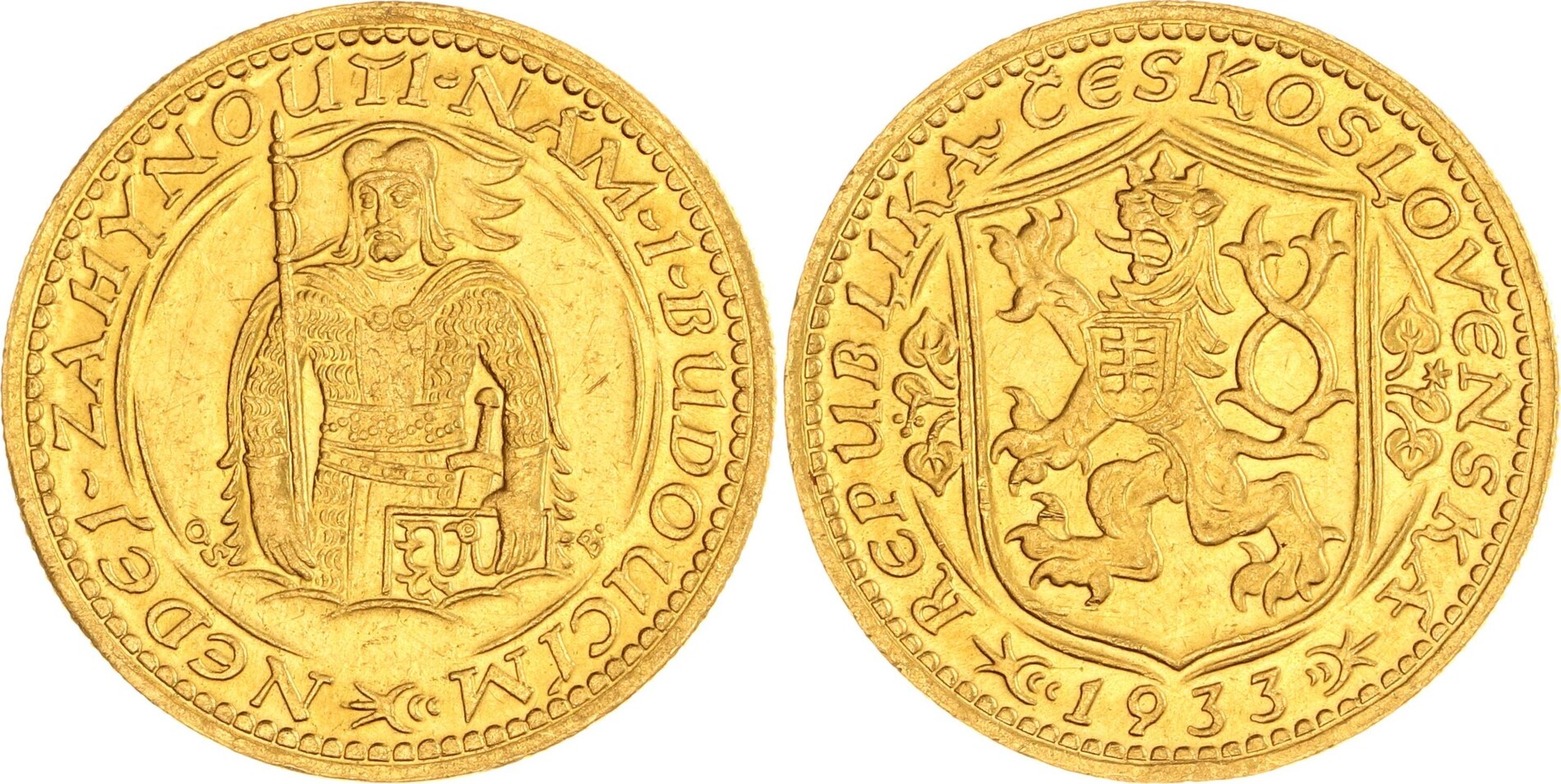 Tschechoslowakei Dukat Gold 1933 UNC- | MA-Shops