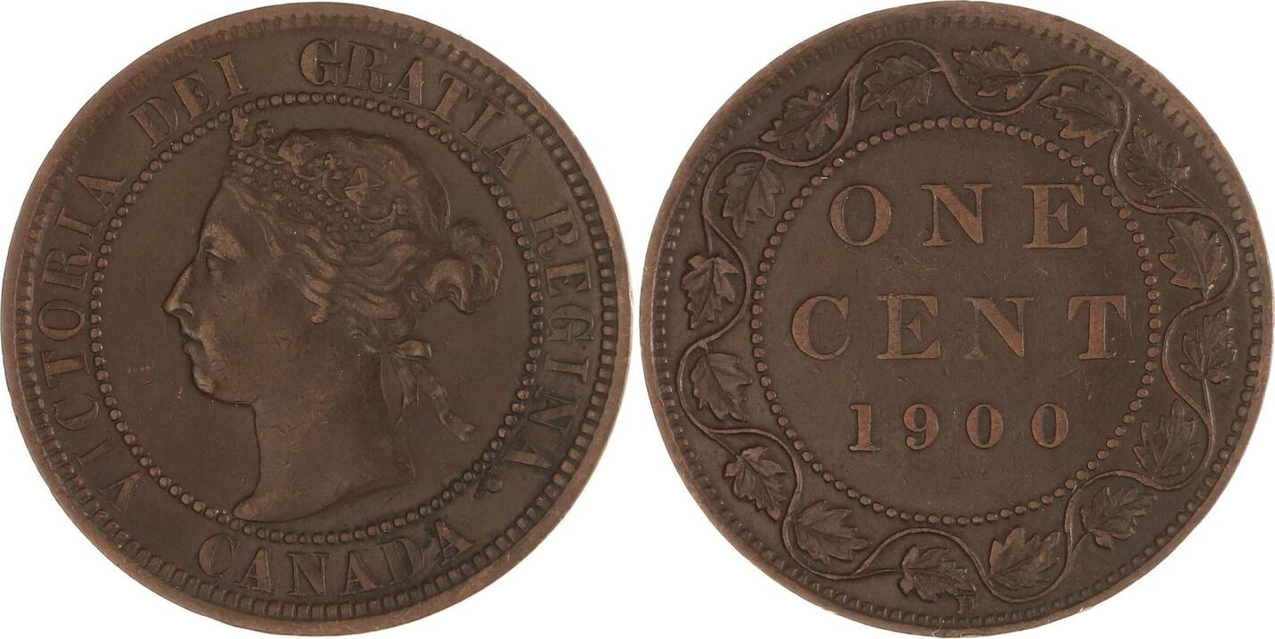 Kanada (Canada) Cu Cent 1900 Victoria 1837-1901. VF-EF | MA-Shops