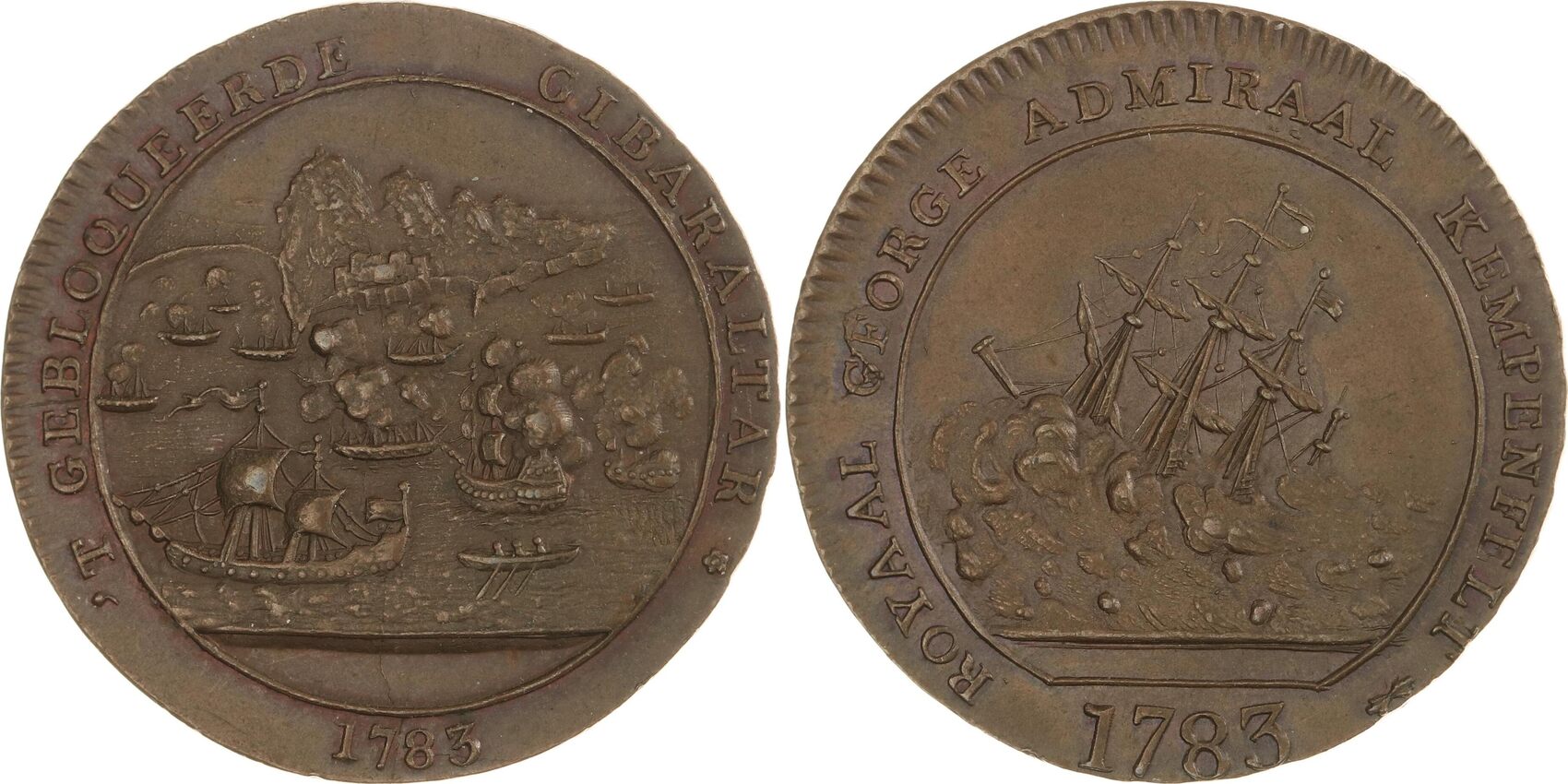 Großbritannien Bronzemedaille 1783 George III. 1760-1820. Prachtexemplar. UNC- | MA-Shops