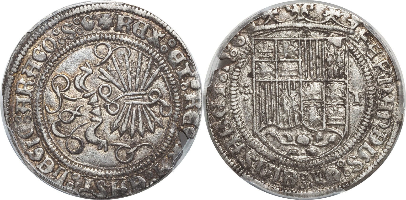 Spain Real 1474-1504 Ferdinand & Isabella I (Catholic Monarchs). Toledo ...