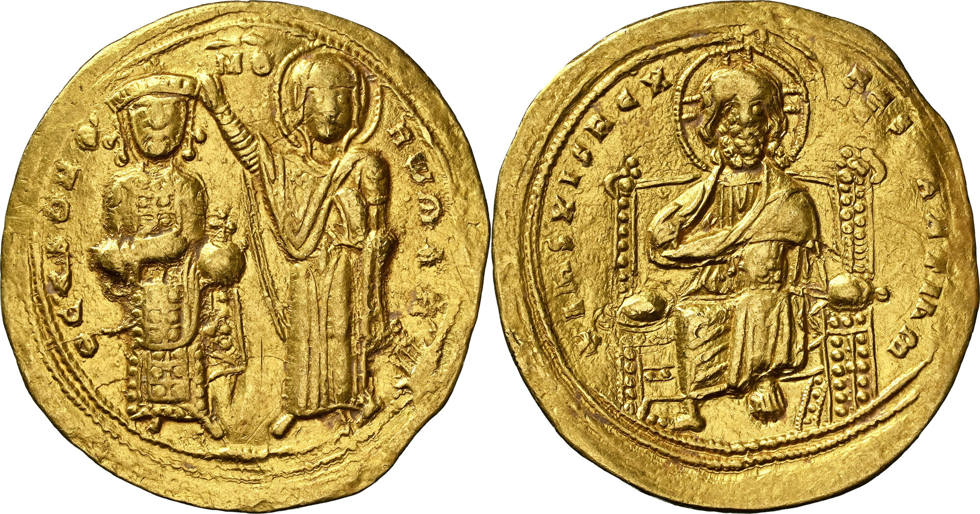 BYZANTINE EMPIRE AV Histamenon Nomisma Romanus III, AD 1028-1034 ...