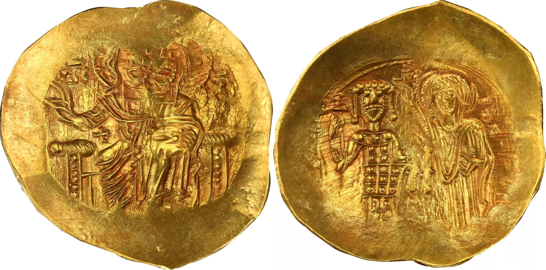 BYZANTINE-NICAEA AV Hyperpyron John III, AD 1221/2-1254 NGC MS Strike ...