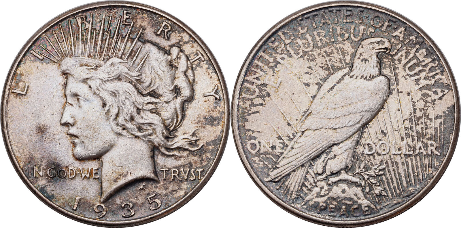 USA $1 PEACE DOLLAR 1935 Better date! XF-AU | MA-Shops