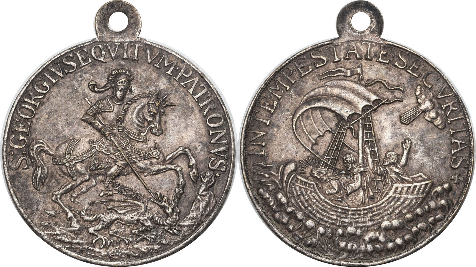 HUNGARY Medal. 1900s St. George Medal / Georgstaler. XF-AU | MA-Shops