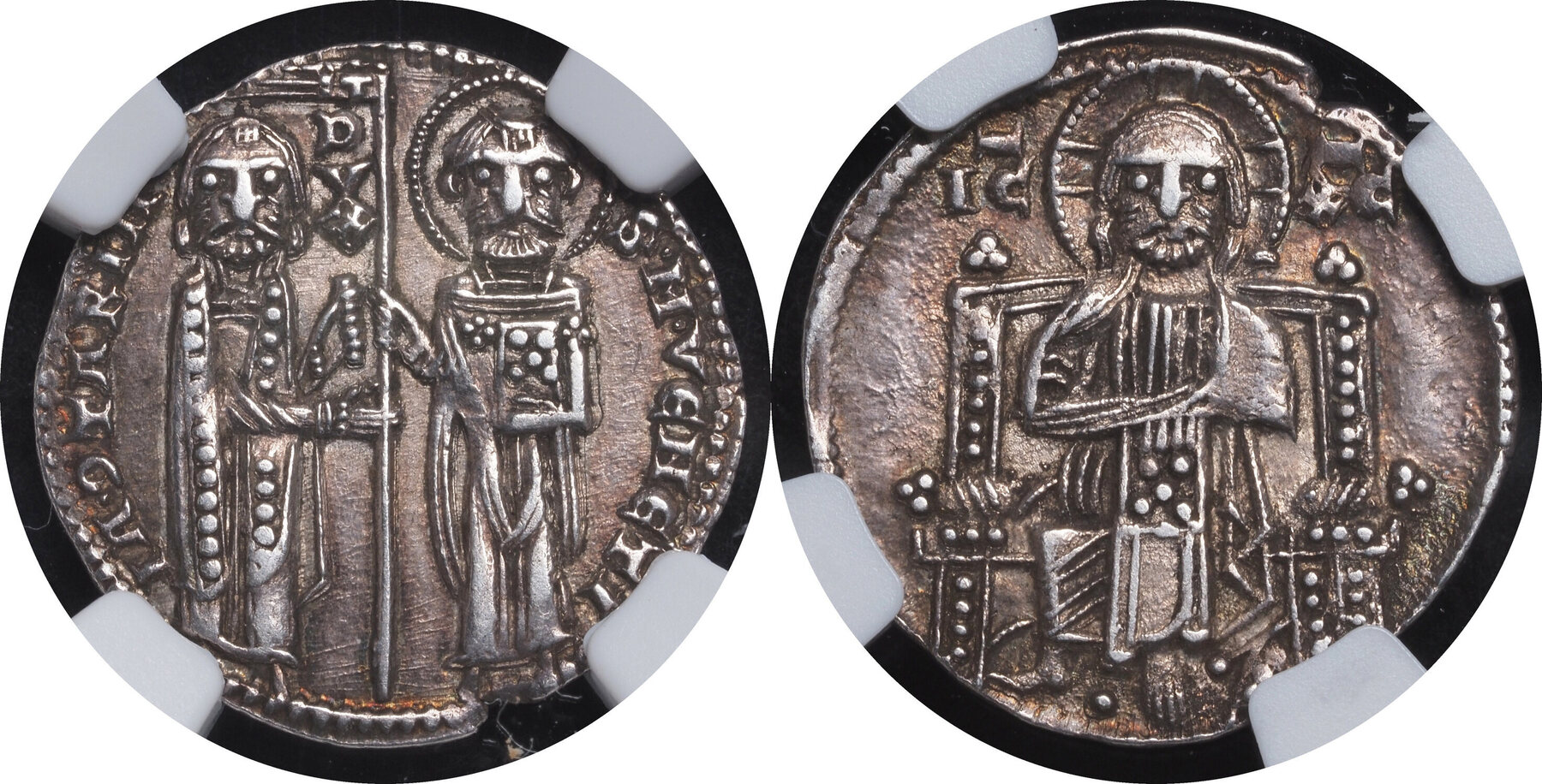 ITALY (1275-1280) Venice, Jacopo Contarini. Silver Grosso Coin. NGC AU ...