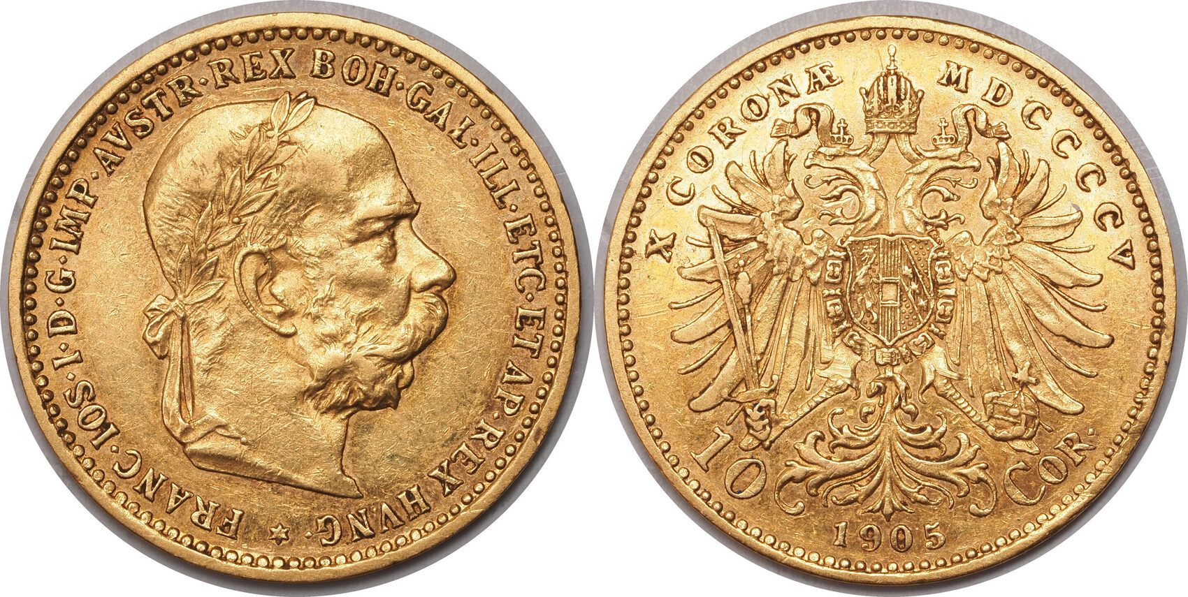 AUSTRIA 1905 Franz Josef I. Gold 10 Corona Coin. XF+ | MA-Shops