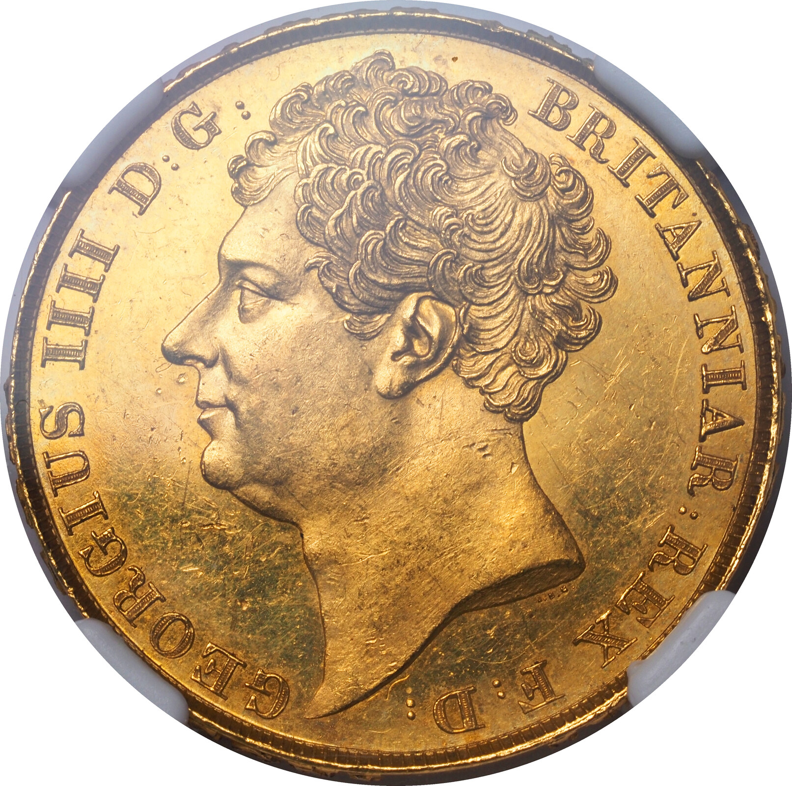 Great Britain 1823 George IV. Gold 2 Pounds (Double Sovereign) Coin ...