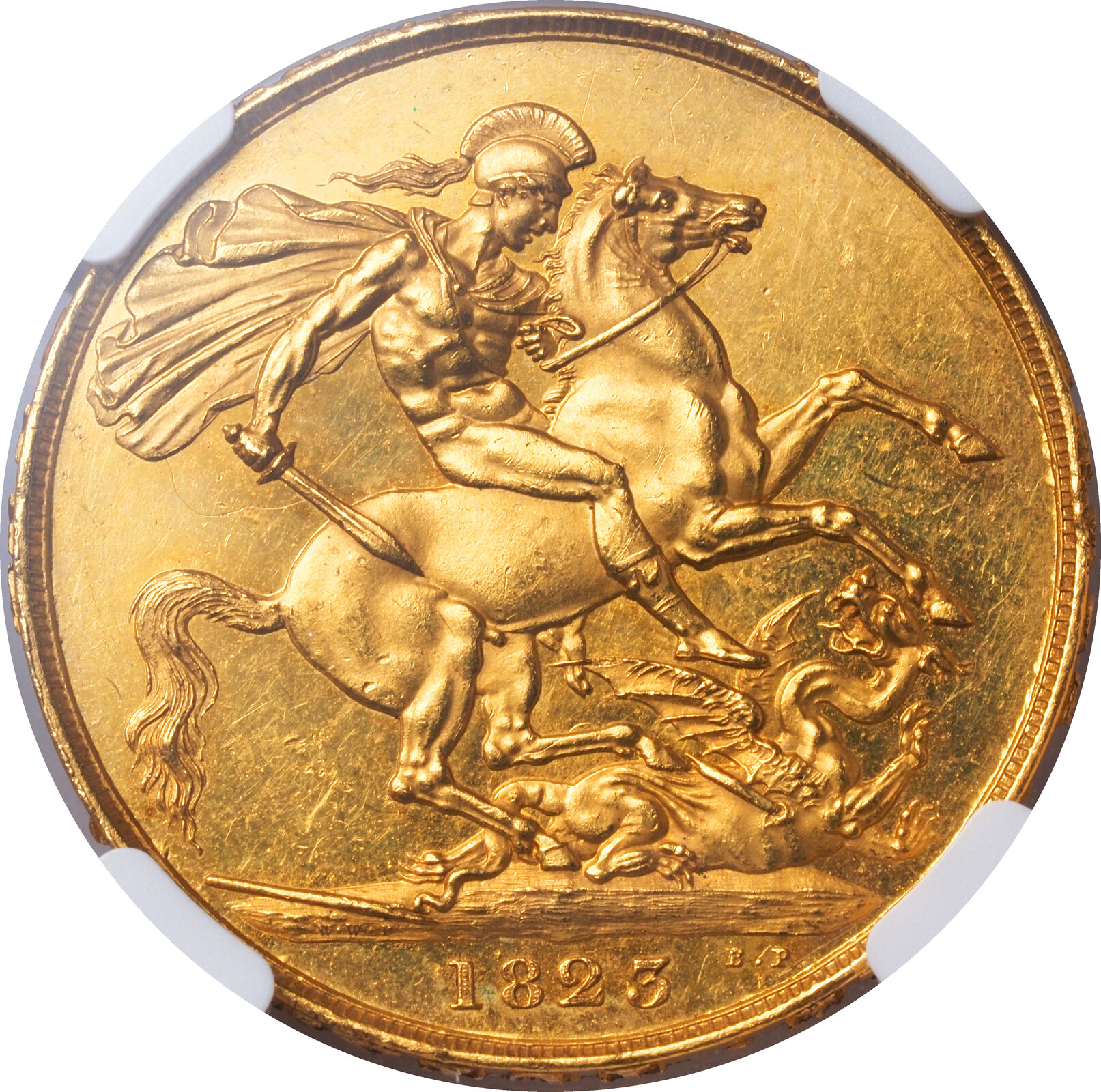 Great Britain 1823 George IV. Gold 2 Pounds (Double Sovereign) Coin. NGC MS 61 | MA-Shops