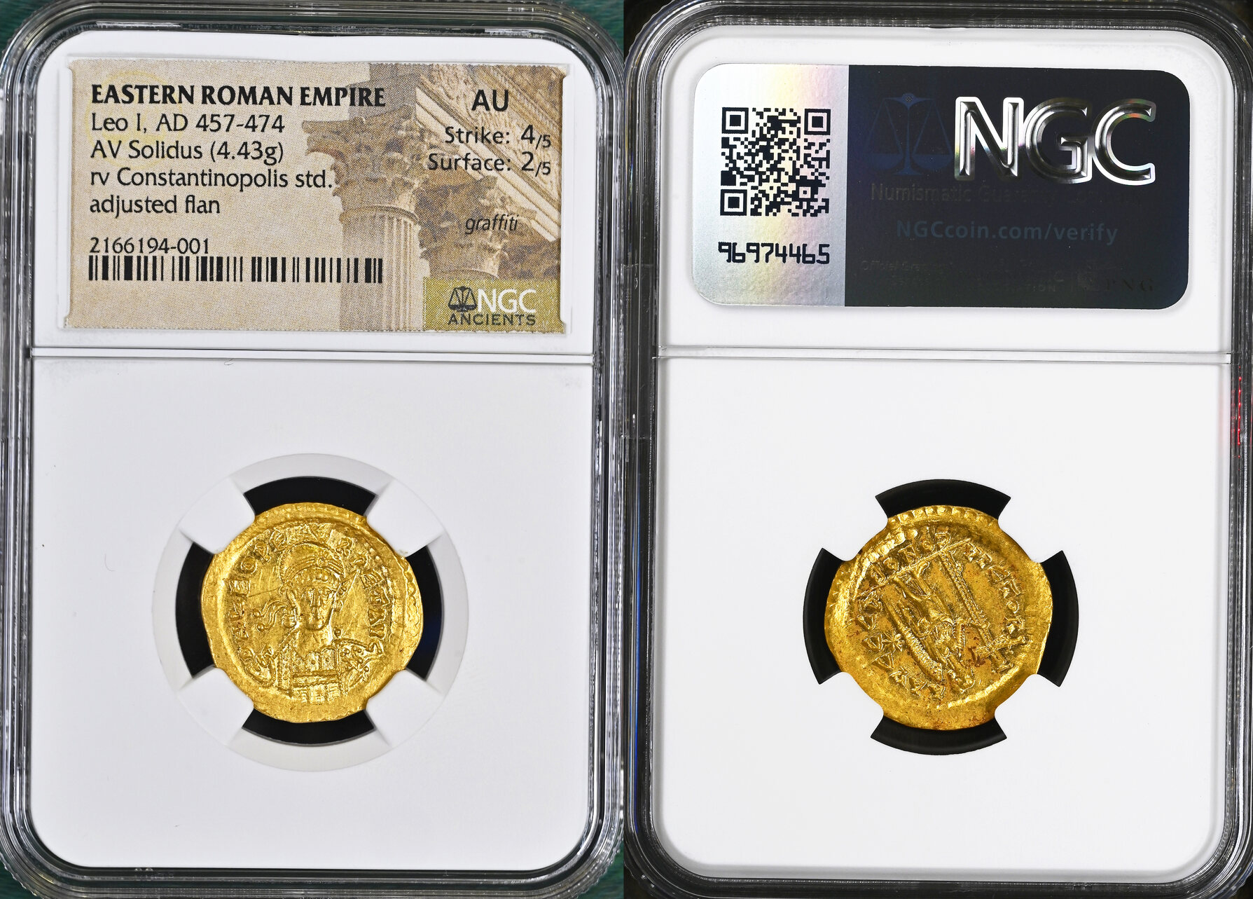 Eastern Roman Empire AV Solidus Leo I, AD 457-474 Leo I (457-474 AD ...
