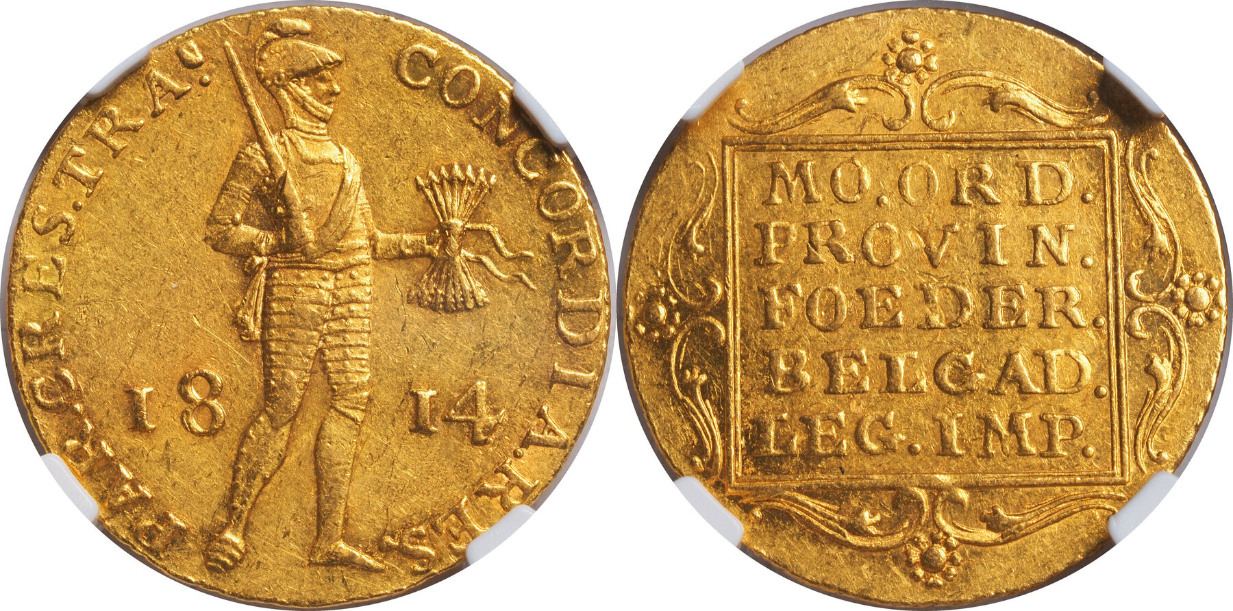 RUSSIA/NL 1814 Alexander I. Dutch Type Gold Knight Ducat. St ...