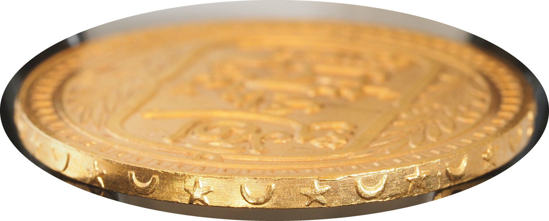 TUNISIA 1930 (AH 1349) Ahmad II ibn Ali. Gold 100 Francs Coin. Only ...