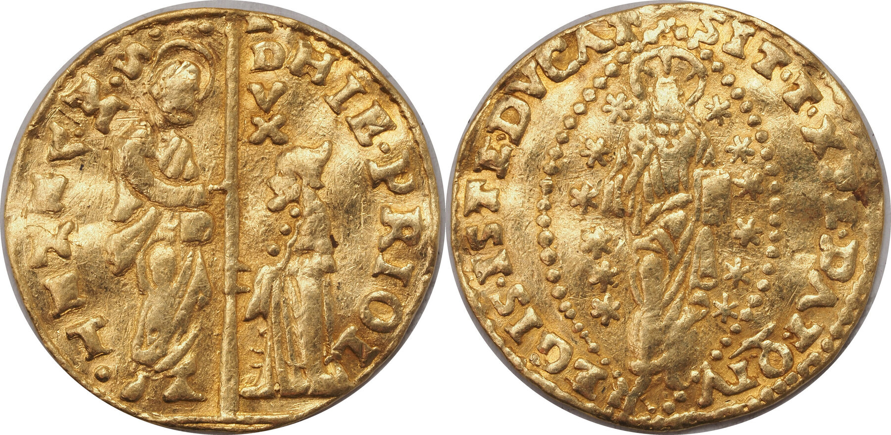 VENICE Zecchino (Ducat) 1556-1559 Girolamo Priuli. Gold Ducat (Zecchino ...