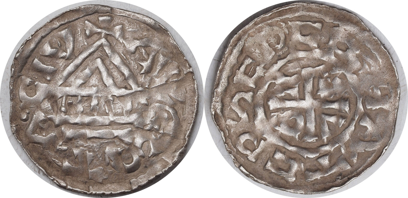 GERMANY 1029-1047 Augsburg (Bishopric), Eberhard I. Silver Denar ...