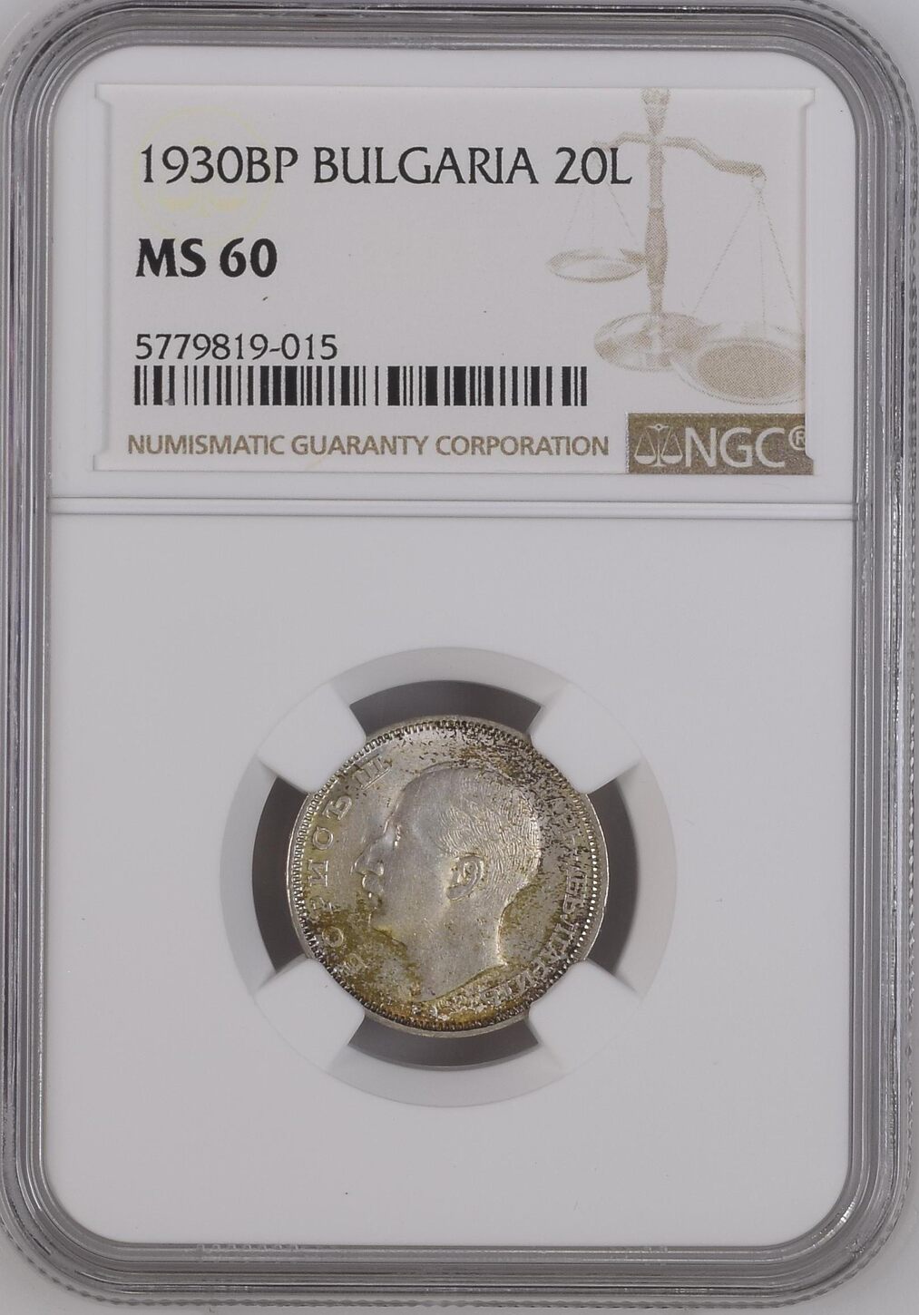 BULGARIA 20 Leva 1930 BP Boris III. NGC MS 60 | MA-Shops