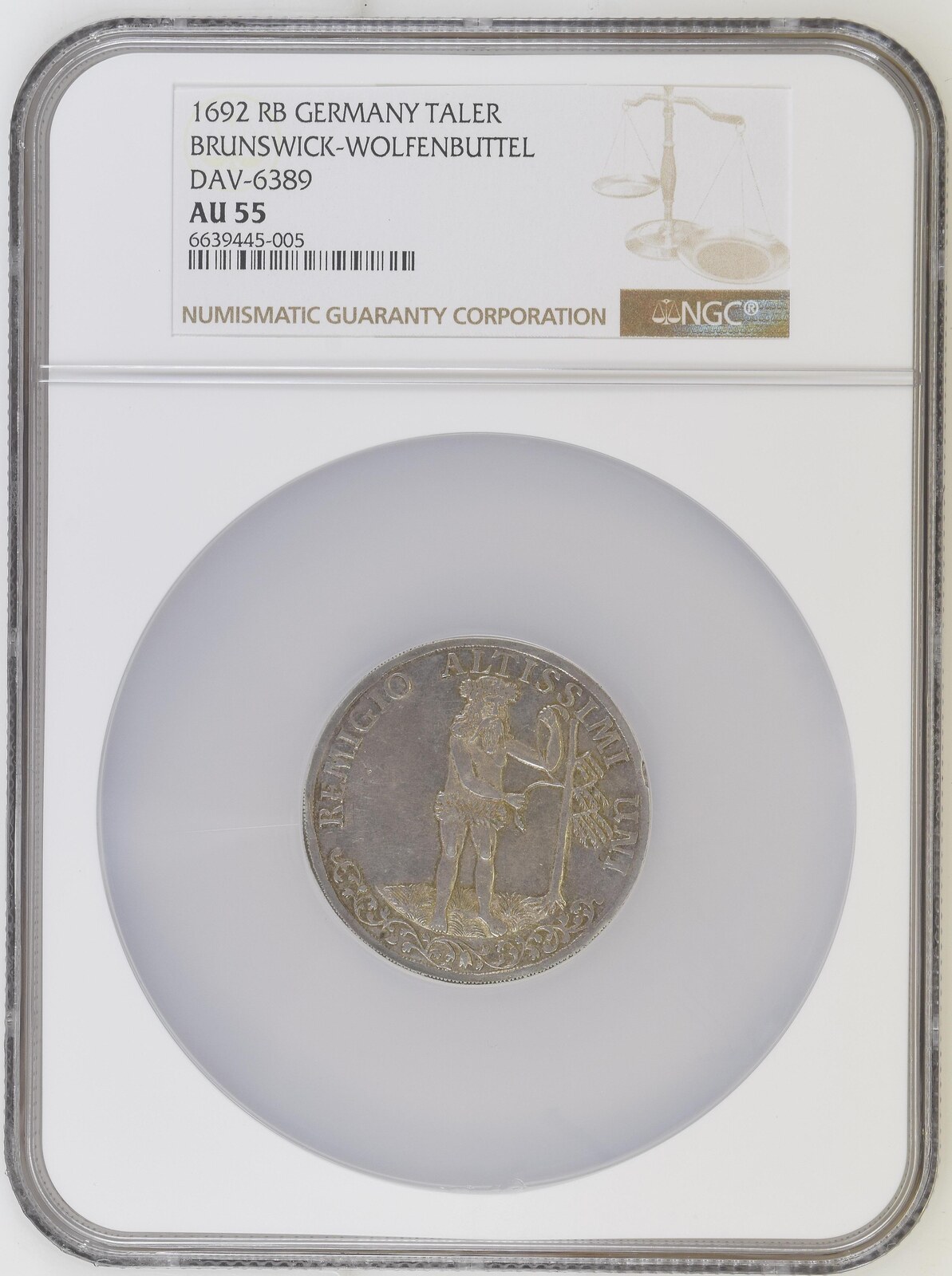 TALER 1692 RB Brunswick-Wolfenbuttel, Rudolph Augustus & Anton Ulrich ...