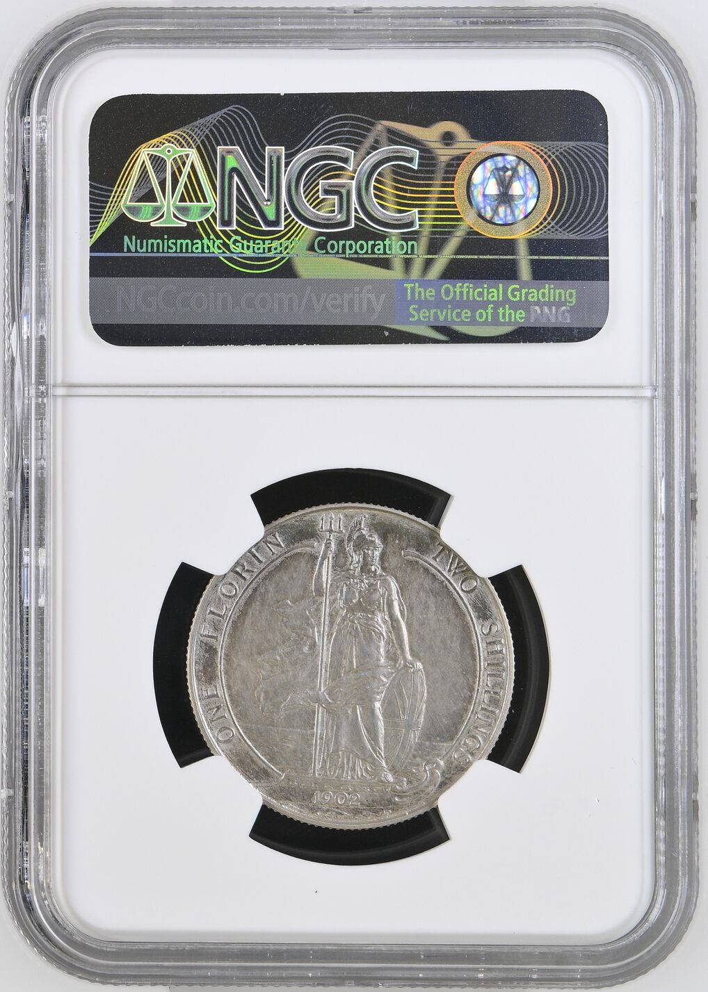 G.BRITAIN Florin (2 Shillings) 1902 Edward VII. Matte Proof Silver Florin Coin. Only 12,000 pcs ...