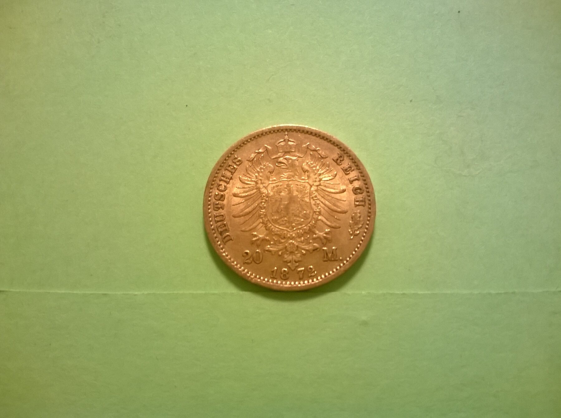 Germany, Sachsen 20 Mark 1872 E Sachsen, Johann, gold coin 1872 Very ...