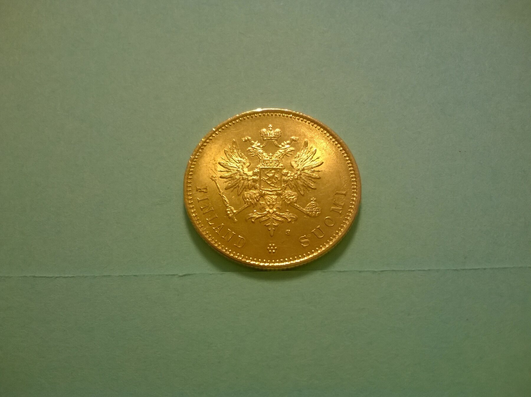 20 markkaa Finland old gold coin 1879, quite good quality. | MA-Shops