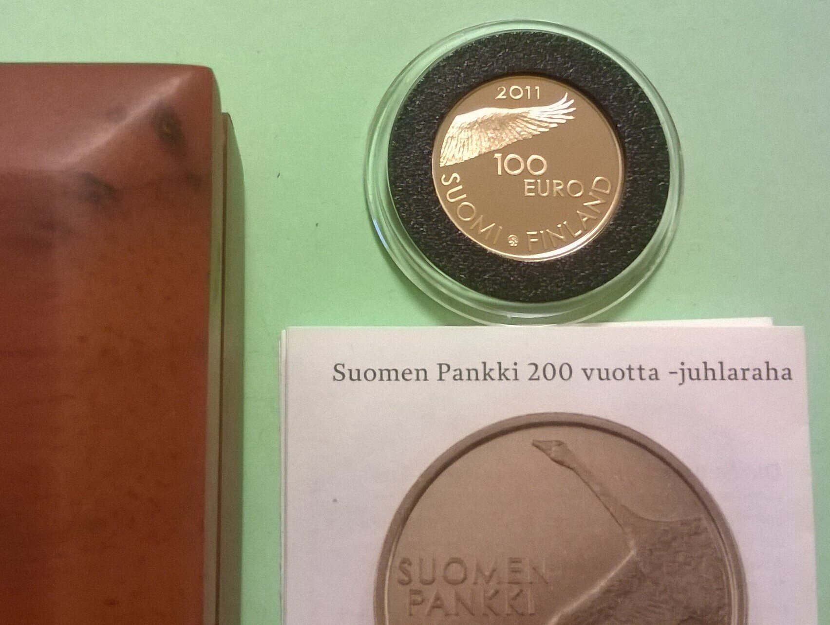 Finland, Finnland 2011 Bank of Finland 200 Years, 100 Euro Gold Coin ...