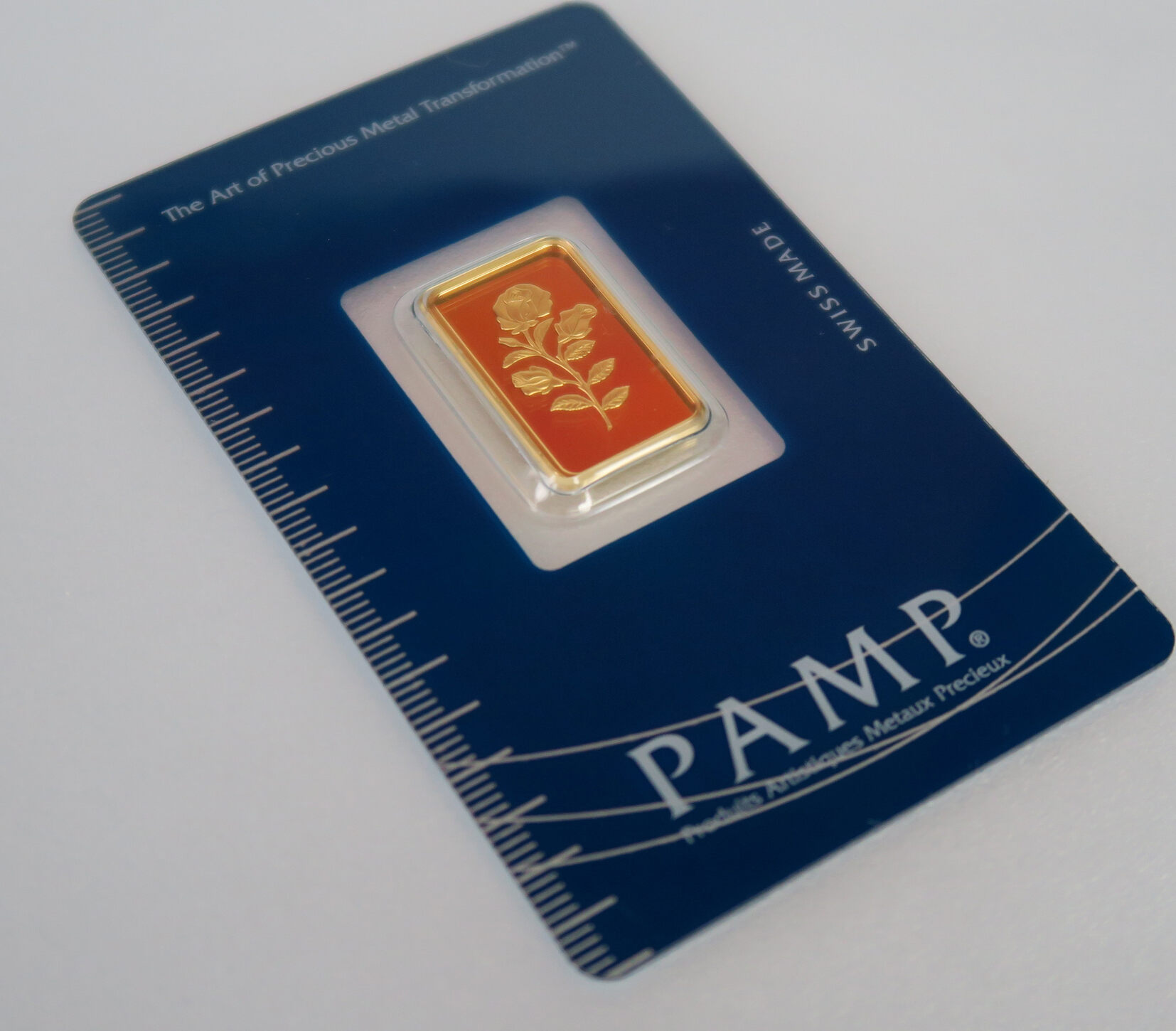 Schweiz 2017 Pamp Suisse 5 Gram Goldbar Rose in Blister with Certifcate ...