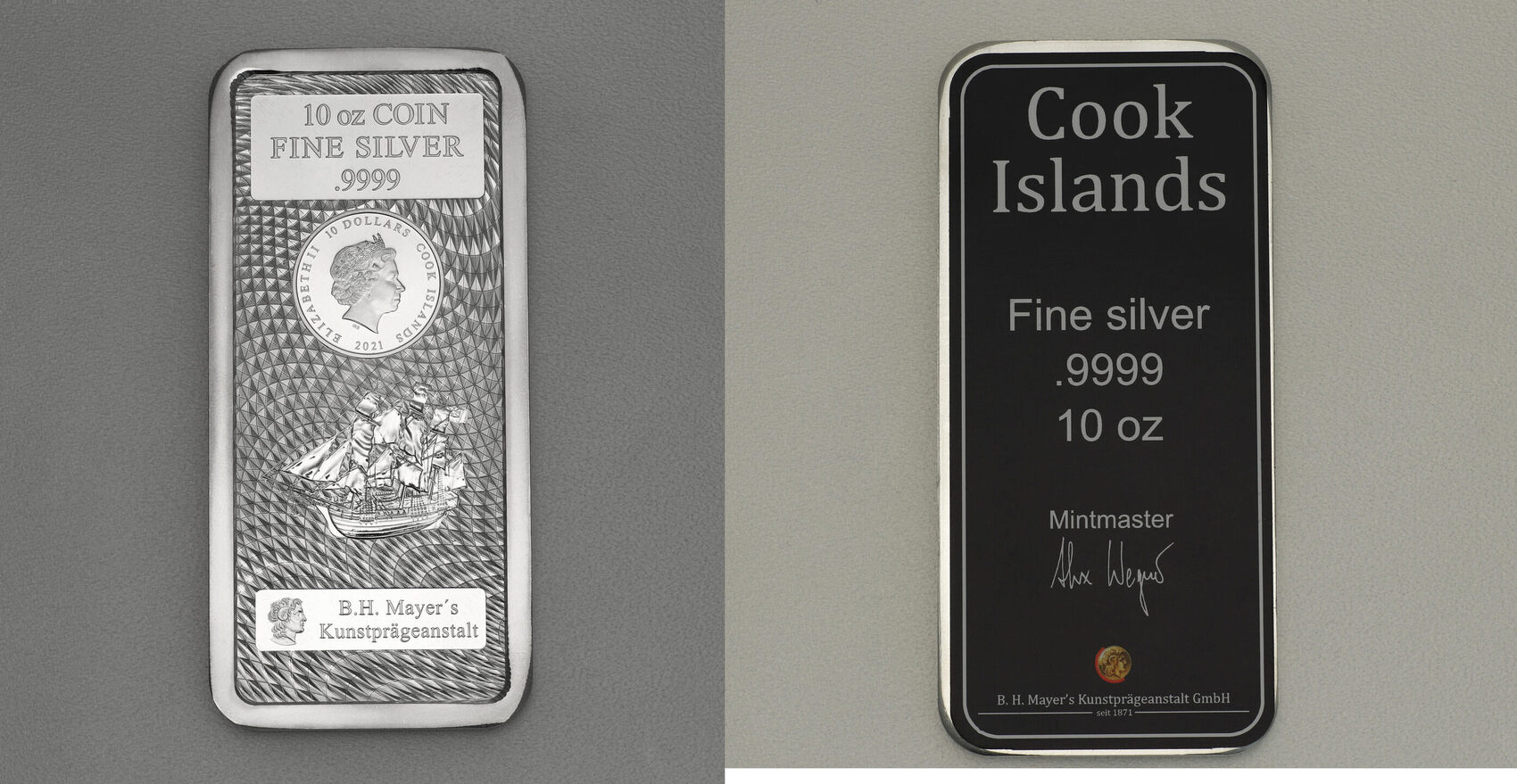 Cook Islands 10 Dollar 2021 Heimerle + Muele Bounty New Generation 10 ...