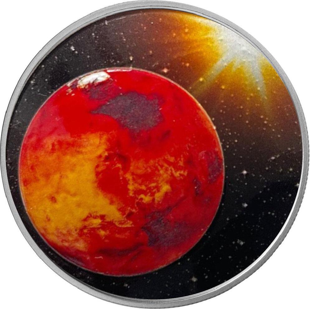 USA 1 Dollar 2021 Native American Mint Solar System Mars Dome Shaped 1 ...