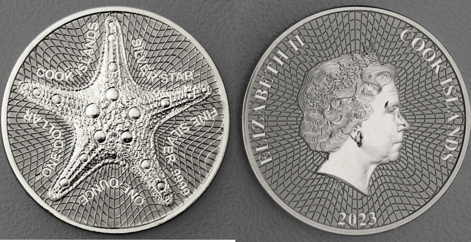 Cook Islands Silver Star 2023 1 oz 999 silver coin starfish fine silver ...