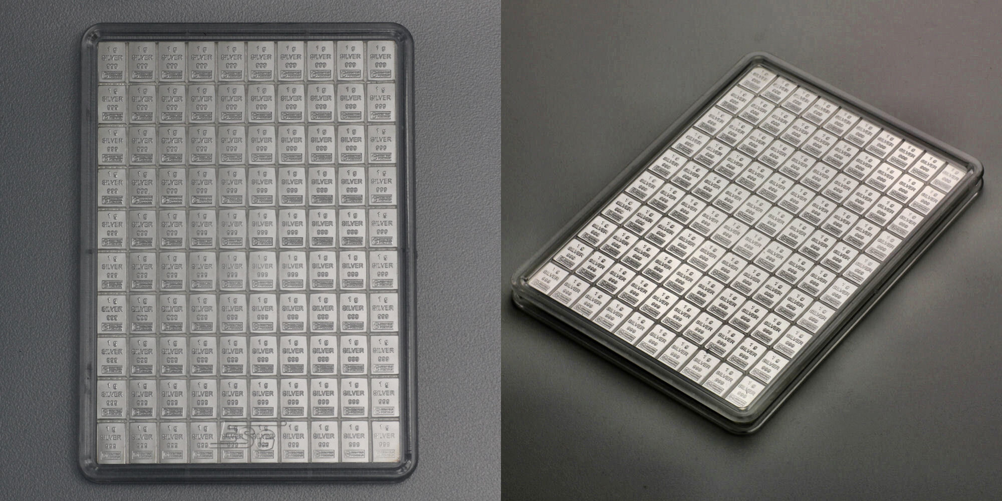 Schweiz 2023 100 x 1 gram 999 silver fine silver silver bars silver bar ...