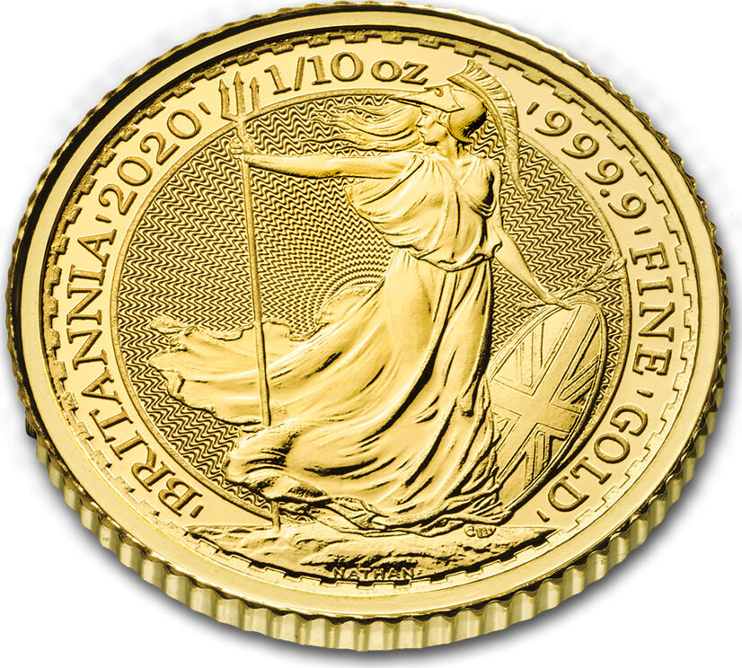 Großbritannien 10 Pfund Royal Mint Great Britain Britannia 2020 1/10 oz ...