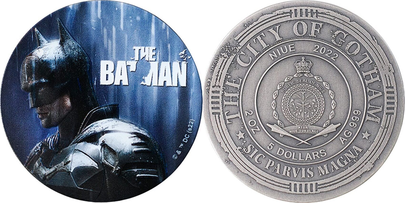 2022 Batman™ 2 oz Niue DC Comics™ Superhero 999 Coin Antik Finish | MA ...
