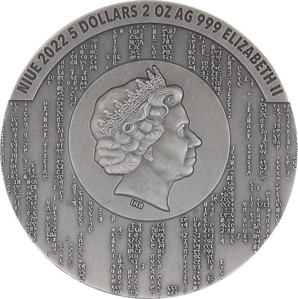 Matrix 2 oz 2022 Niue Antique Silver 999 Ultra High Relief Silver Coin ...