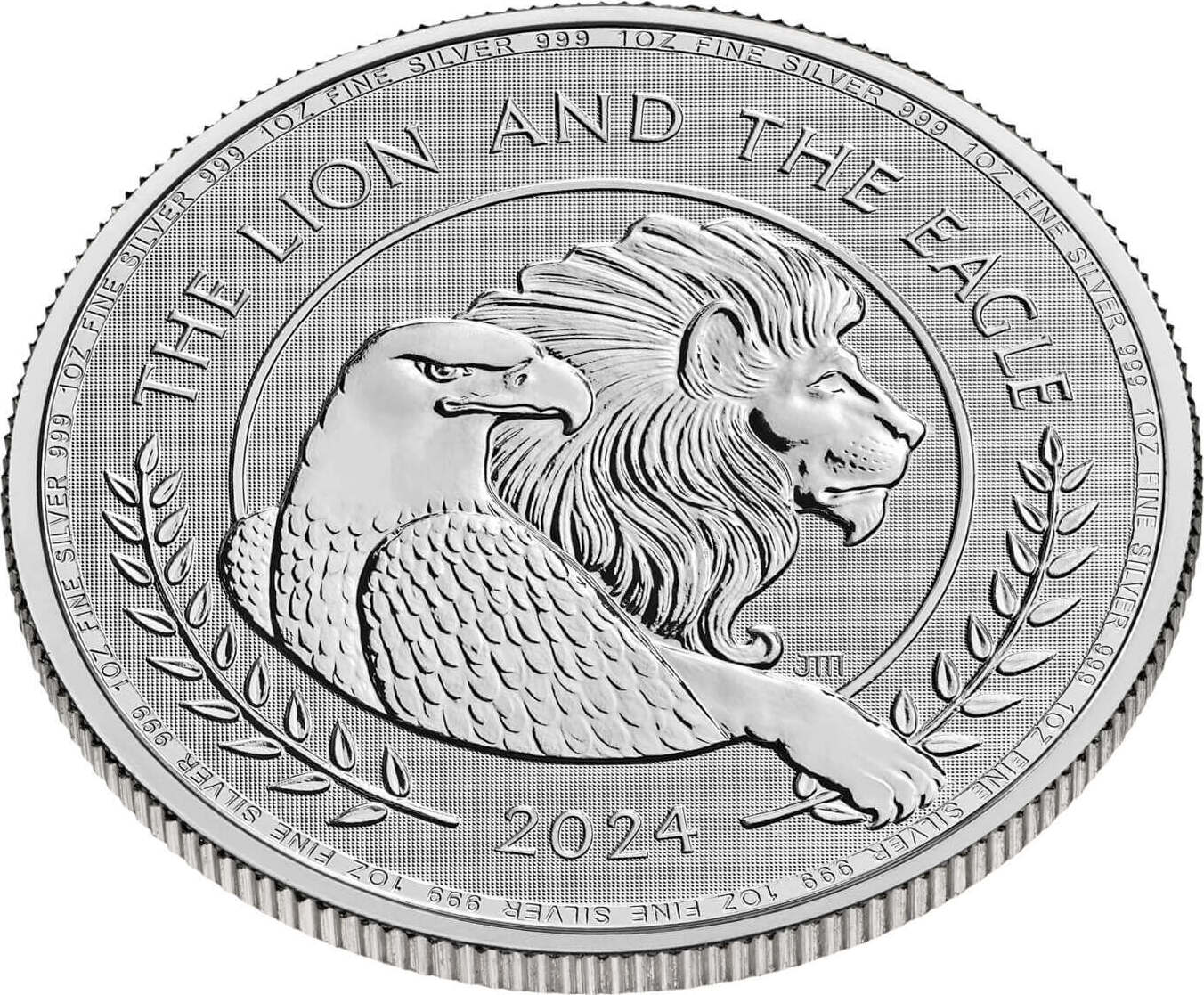 Großbritannien 2 GBP Silbermünze British Lion and American Eagle 1 oz ...