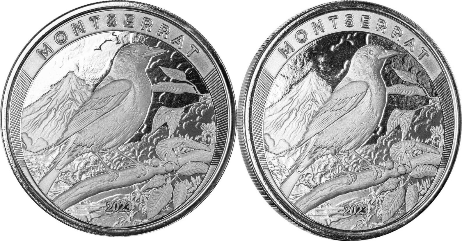 Karibik Inseln Silver Coin 1 Oz EC8 Montserrat Oriole Oriol Bird 2 ...