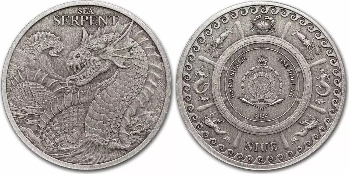 Niue 1 Dollar Silver coin 1oz 2024 - Mythical Creatures ( 3. ) - The ...