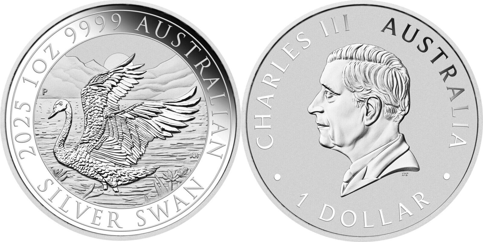 Australien 1 Dollar Silver coin 1 oz Swan 2025 Australia Perth Mint 999 ...