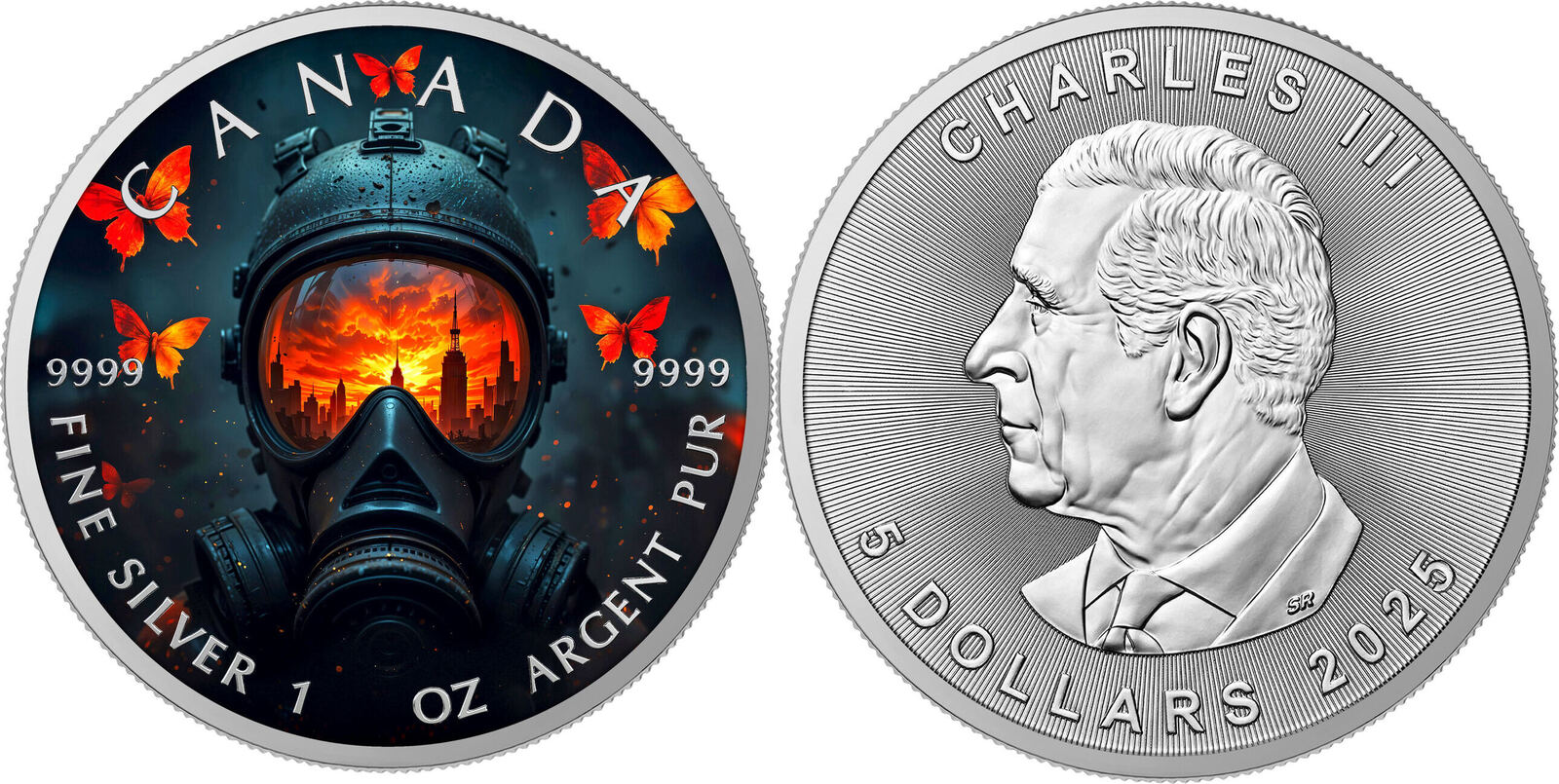 Kanada 5 Kanadische Dollar Silver Medal Canada 1 oz - Silent Extinction ...