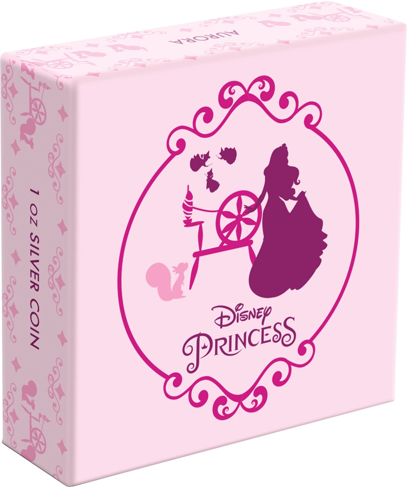 Niue 2 Dollar 2020 Disney™ Princess Gemstone Series Aurora Sleeping ...